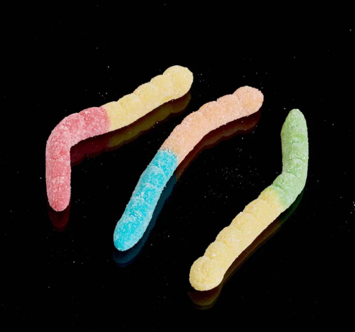 Hi on Nature HHC Gummies Gummy Worms, 1000 mg, 10 buc
