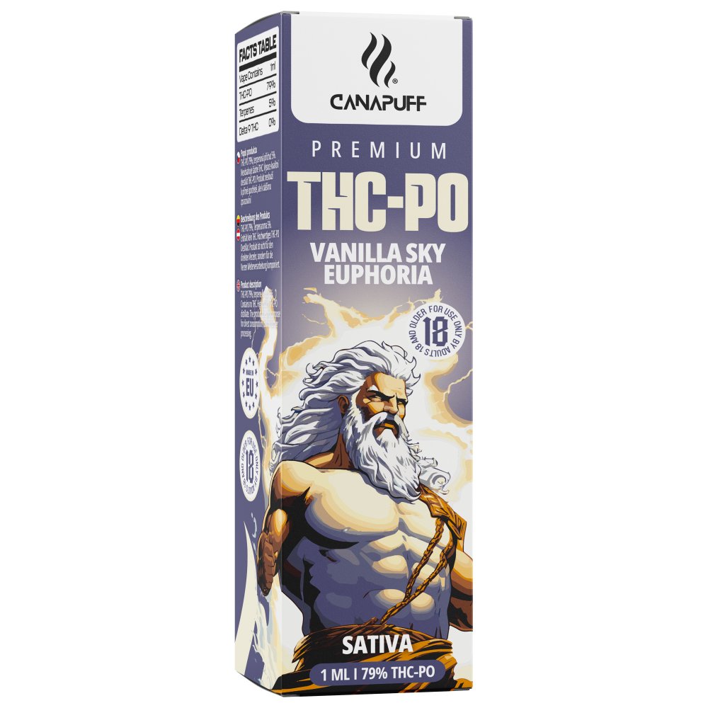CanaPuff Jednorazowy waporyzator Vanilla Sky Euphoria, 79% THCPO, 1 ml