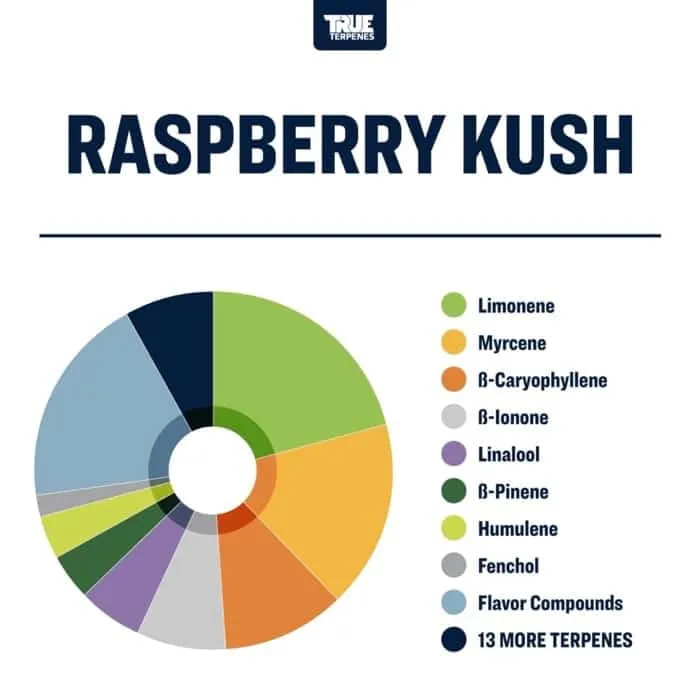 True Terpenes Flavor Infused Raspberry Kush (5 ml - 960 ml)