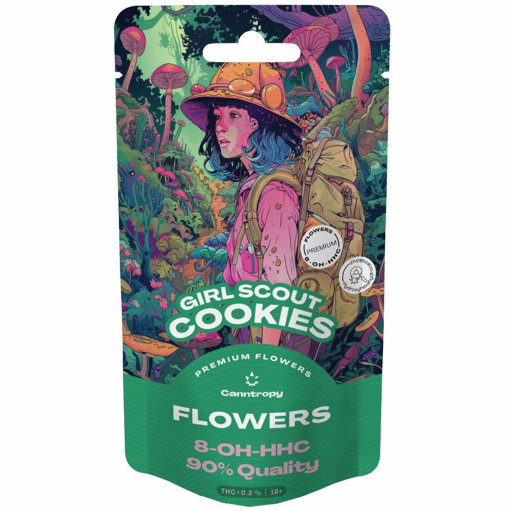 Canntropy 8-OH-HHC Flower Girl Scout Cookies, 8-OH-HHC 90% kvalita, 1 g ...
