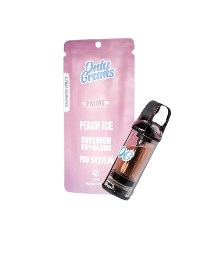 Only Grams - Helado de melocotón de calidad superior, 96 %, 2 ml (elfbar)