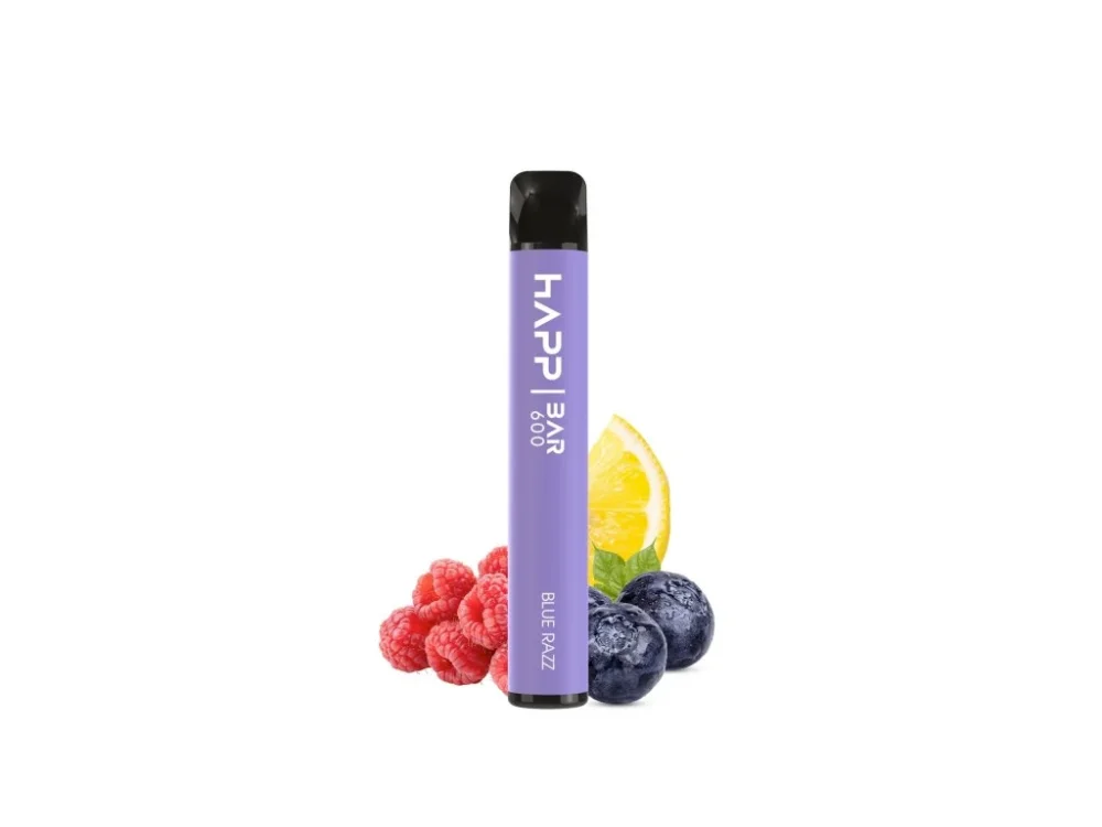 Happ Bar 600 Vape Pen Blue Razz, 2 ml