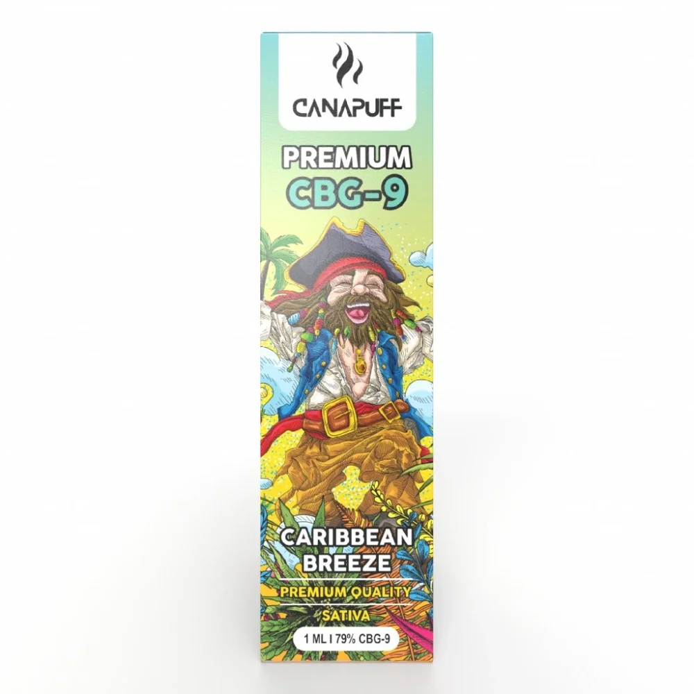CanaPuff CBG9 Einweg-Vape-Pen Caribbean Breeze, CBG9 79 %, 1 ml