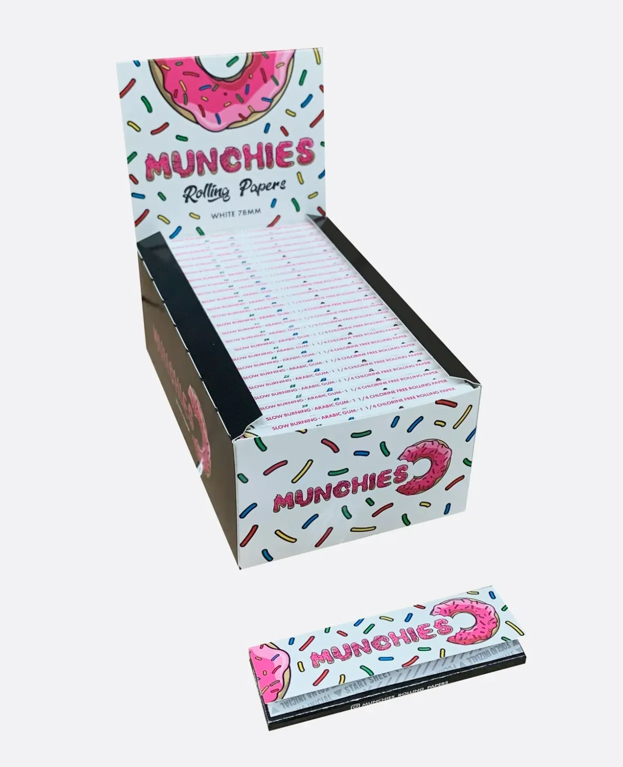 Monkey King Medium 1¼ Cartine Munchies White, 1 libretto