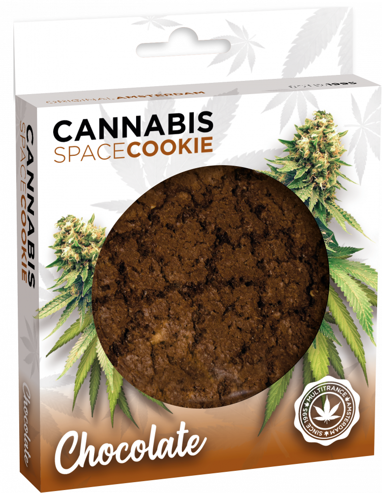 Cannabis Chocolate Space Cookie Box, 100 g