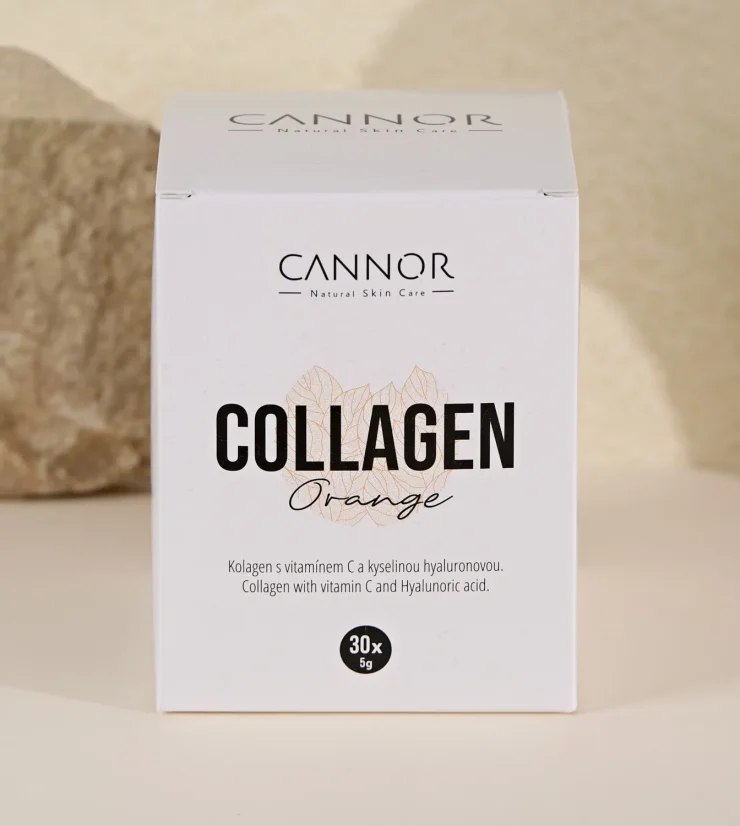 Cannor Collagen with Hyaluronic Acid, Orange, Treatment for 30 Days, 30 ...