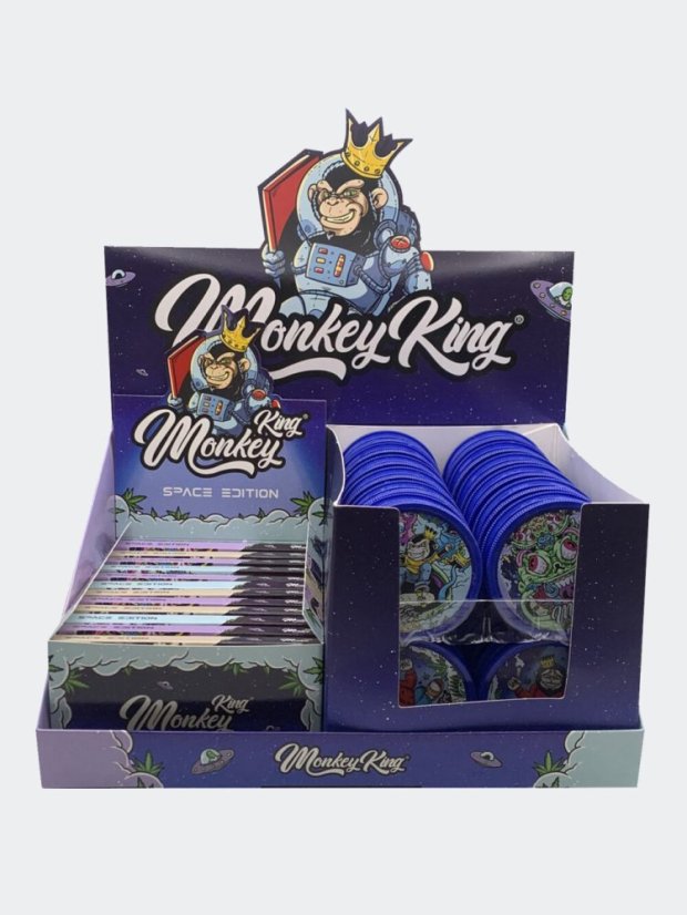 Monkey King Rolling Papers with Tips and Grinder (Space Edition)