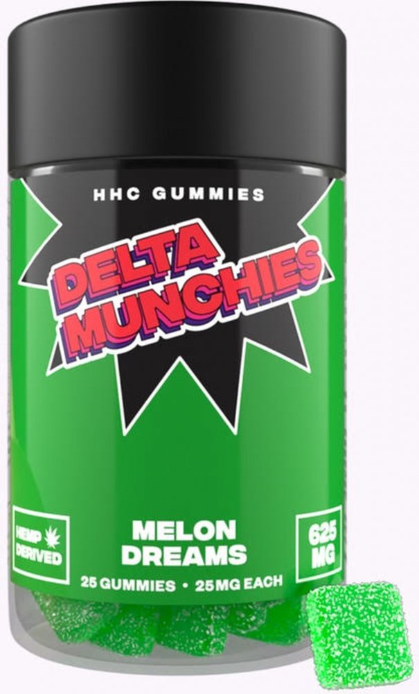 Delta Munchies Melonowe sny Żelki HHC 625 mg, 25 szt.