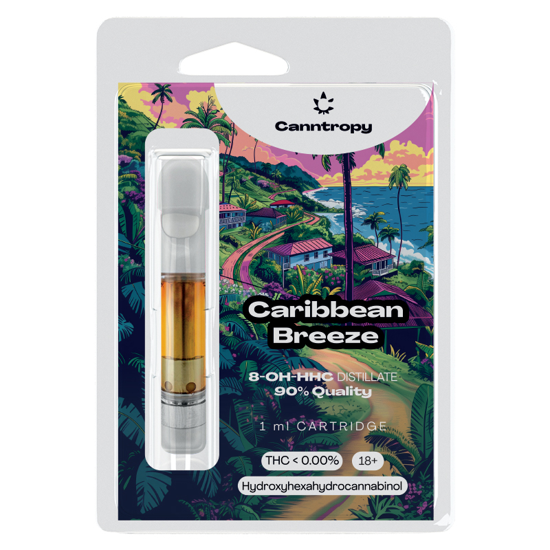 Canntropy 8-OH-HHC Kartuş Caribbean Breeze, 8-OH-HHC %90 kalite, 1 ml