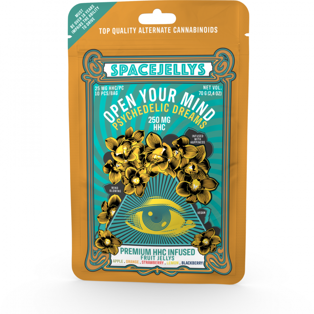 Space Jellys HHC Fruit Gummies, 10 stk x 25 mg, ( 250 mg HHC )