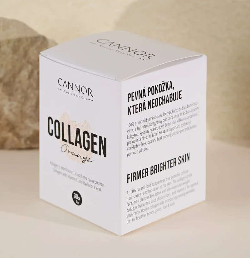 Cannor Collagen with Hyaluronic Acid, Orange, Treatment for 30 Days, 30 ...