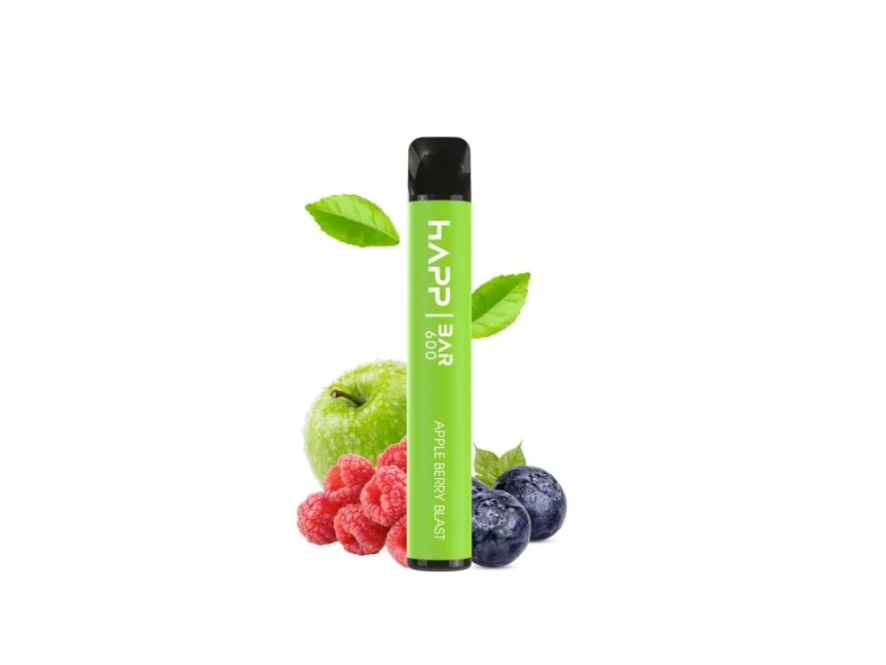 Happ Bar 600 Vape Pen Apple Berry Blast, 2 ml