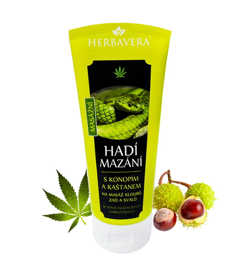 Herbavera Snake ointment with hemp and chestnut 200ml