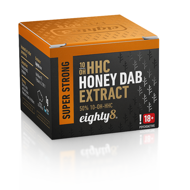 Eighty8 10-OH-HHC Extract Super Strong Honey Dab, 50 % 10-OH-HHC, 1 g