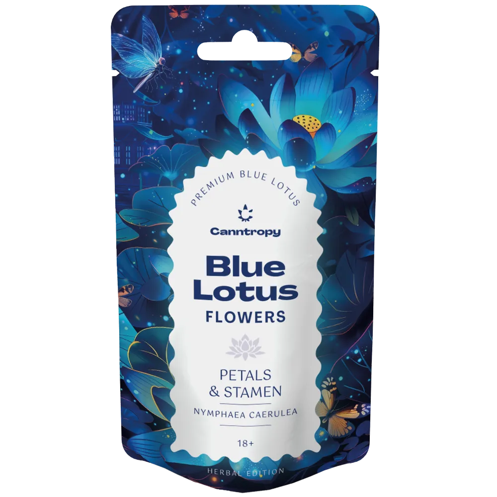 Canntropy Flor de Loto Azul (Nymphaea Caerulea) Pétalos y Estambres, 10 ...