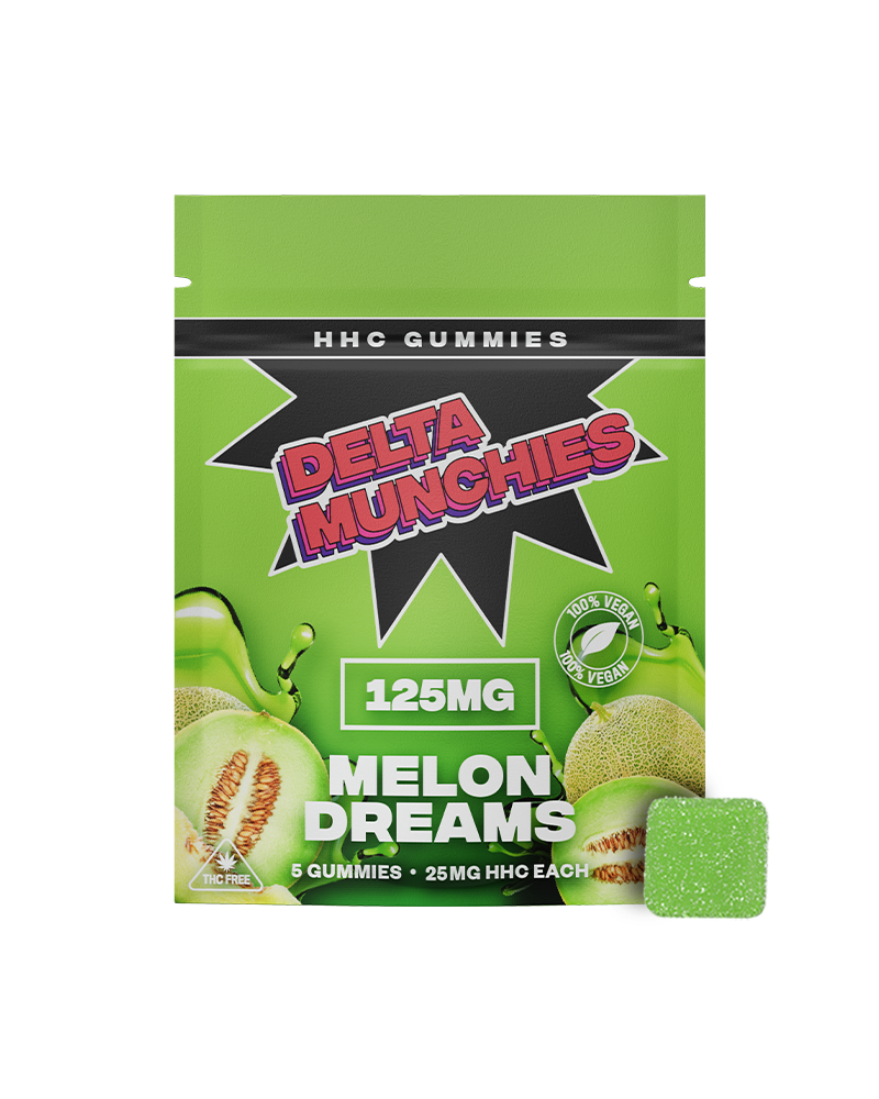 Delta Munchies Melon Dreams HHC Gummies, 125 mg, 5 pcs